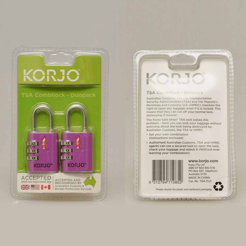 Korjo TSA Compliant Combination Lock with Indicator – Burhani Suppliers